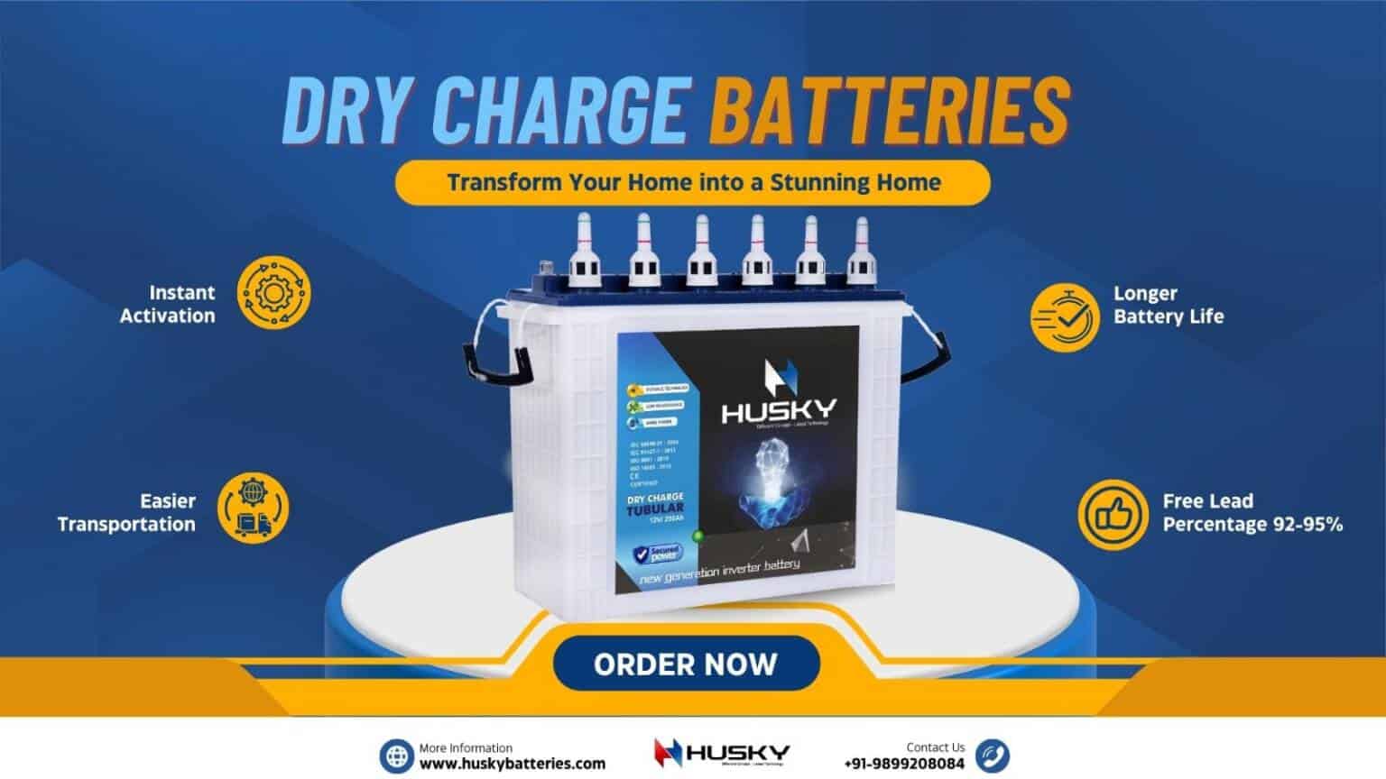 Dry Charge Battery - huskybatteries.com